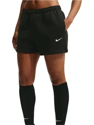 Nike Studio Fleece Mid-rise Shorts - Total Black/sail