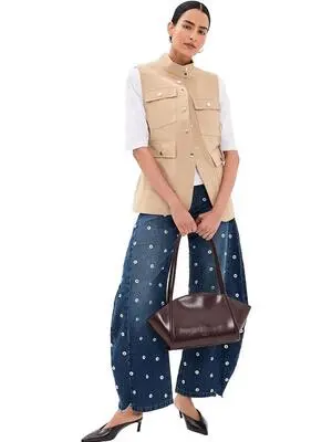 A.W.A.K.E. Mode Embellished Denim Jeans - Blue