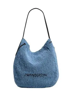 JW Anderson Beaded Small Bulb Bag - Blue 800