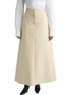 EENK Draped Back A-line Skirt - Beige