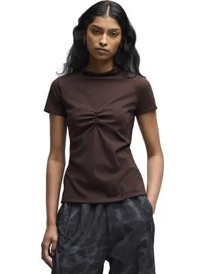 PUMA Clrt Slim Laced Top - Brown