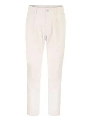 Herno Trousers With Pleats - Cream