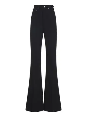 Rick Owens Bolan Bootcut Wool Pants - Black