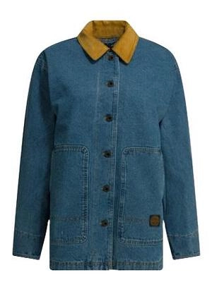 Filson Barn Denim Jacket With Classic Collar - Blue