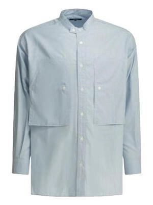 Comme Des Garçons Casual Patch Pockets Shirt - Light Blue