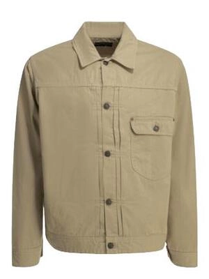 BEAMS Digger Denim Jacket - Beige