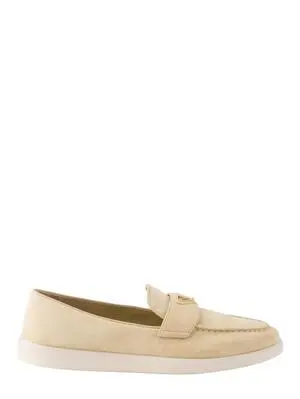 Prada Prada Suede Leather Loafers Neutral
