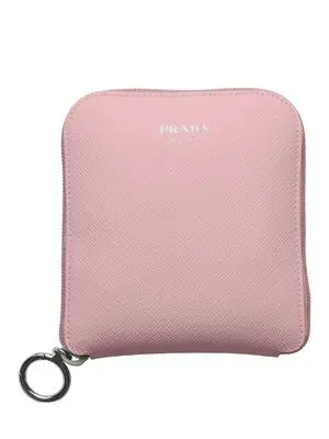Prada Saffiano Leather Pendant With Re-nylon Tote Bag - Pink