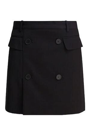 BALENCIAGA Balenciaga Viscose And Wool Twill Mini Skirt
