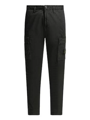 Stone Island Old Effect Cargo Pants - Black