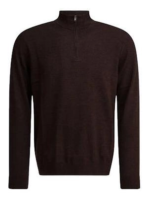 NN.07 Gustav Half-zip Sweater - Brown