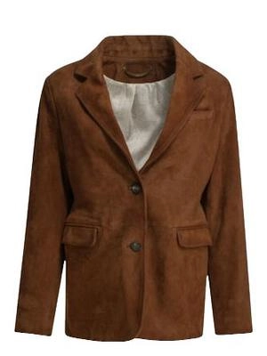 GOLDEN GOOSE Journey Leather Blazer - Brown