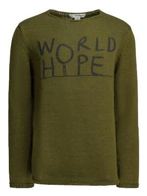 Comme Des Garçons Crewneck Sweatshirt With Logo - Green