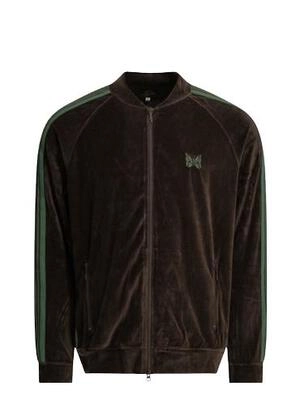 Needles Track Zippered Sweatshirt - Brown