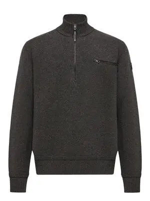 Moncler Moncler Quarter Zip Pullover Grey