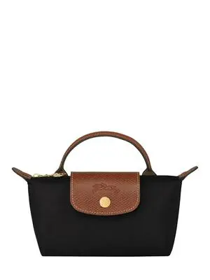 Longchamp Le Pliage Original Pouch With Handle - Black