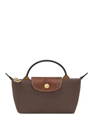 Longchamp Le Pliage Original Pouch With Handle 'mocha - Brown