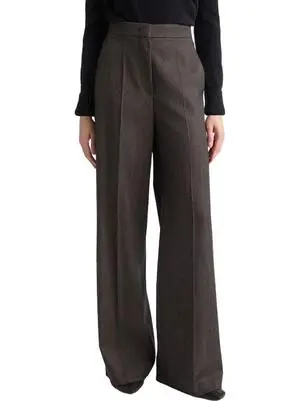 Max Mara Campo Virgin Wool Pants - Black