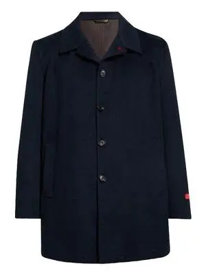 ISAIA ISAIA San Gennaro Cashmere Jacket With Embroidered Lapels