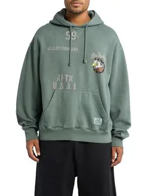 Alpha Industries Elite Graphic Hoodie Deep Forest