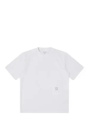 Bottega Veneta Cotton Crew Neck Short Sleeve T-shirt With Chest Patch Pocket - White