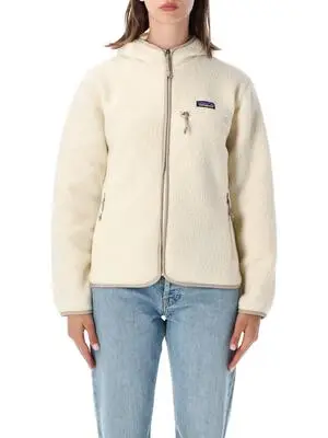 Patagonia Fleece Retro Full-zip Hoodie - Beige