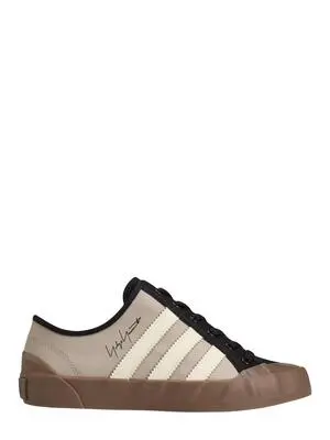 Y3 Y-3 Minimal Low-Top Textile Sneakers Brown