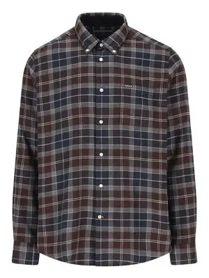 Barbour Plaid Long-sleeve Button-up Shirt - Navy