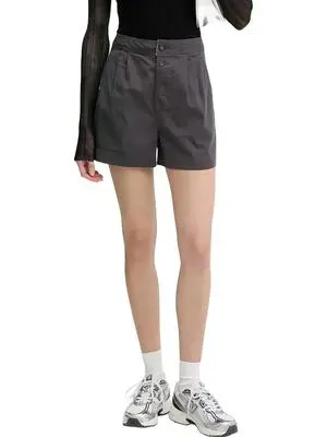 COLUMBIA Columbia Acker Rock Pleated Logo-Patch Shorts