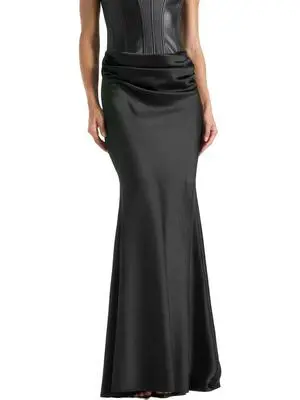 MANIÈRE DE VOIR Maniere De Voir Corina Maxi Dress With Corset Bodice