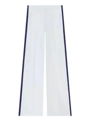 COURREGES Side-stripe Pressed-crease Track Pants - Blue