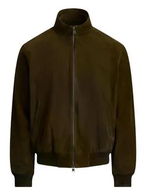 Polo Ralph Lauren Charleton Suede Bomber Jacket - Green