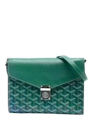 Goyard 2024 Goyardine Chypre Wallet Pouch Crossbody Bag Green