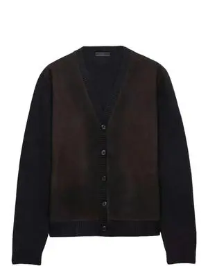 Prada Wool V-neck Cardigan - Black