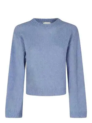 ALYSI Brushed-Knit Crew Neck Sweater