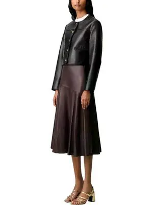 Claudie Pierlot Leather Jacket - Black