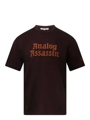 BLACKJACK Embroidered Logo-patch T-shirt - Brown