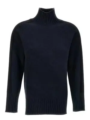 LORENA ANTONIAZZI Lorena Antoniazzi Ribbed-Trim Turtleneck Sweater