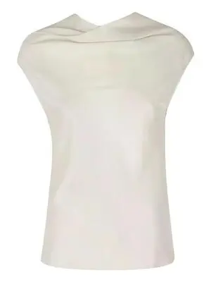 ALBERTA FERRETTI Alberta Ferretti Draped V-Neck Sleeveless Top