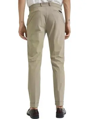 RRD Button-fastening Turn-up Trousers - Brown