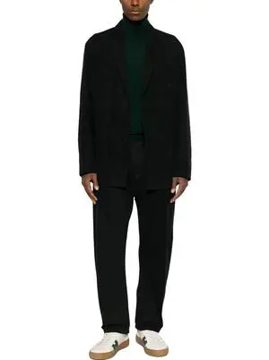 Tagliatore Long-sleeve Ribbed Turtleneck Sweater - Green