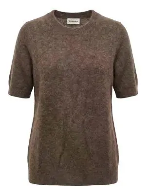 P.a.r.o.s.h Short-sleeve Knitted T-shirt - Brown
