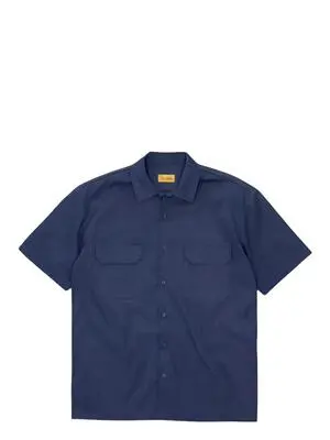 FORTELA Hap Short-sleeve Twill Shirt - Blue