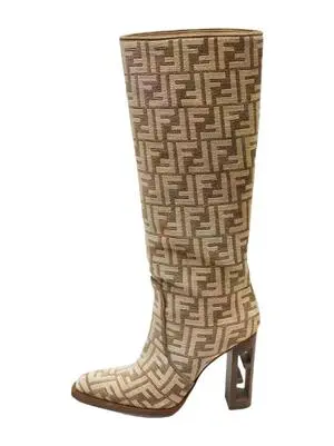 FENDI Fendi Zucca Chenille Knee-Length Boots