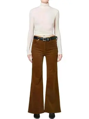 Citizens Of Humanity Kimberly 70s Flared Corduroy Trousers - Brown