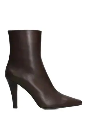 THE SELLER Pointed-toe Side-zip Stiletto Ankle Boots - Brown