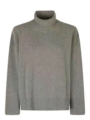Soeur Roll-neck Long-sleeve Sweater - Grey