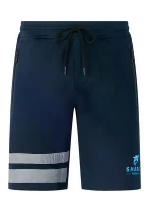 Paul & Shark Striped Cotton Drawstring Shorts - Blue