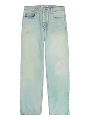CHERRY LA Distressed Paint-splatter Jeans - Blue