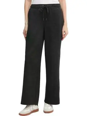 Dkny Drawstring Track Pants With Tonal Pattern - Black